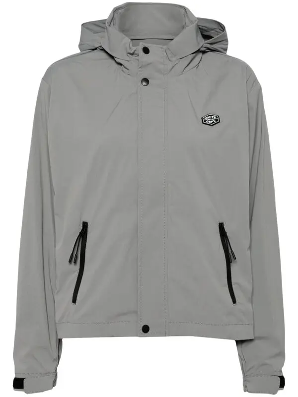 CHOCOOLATE Logo-appliqué Hooded Windbreaker