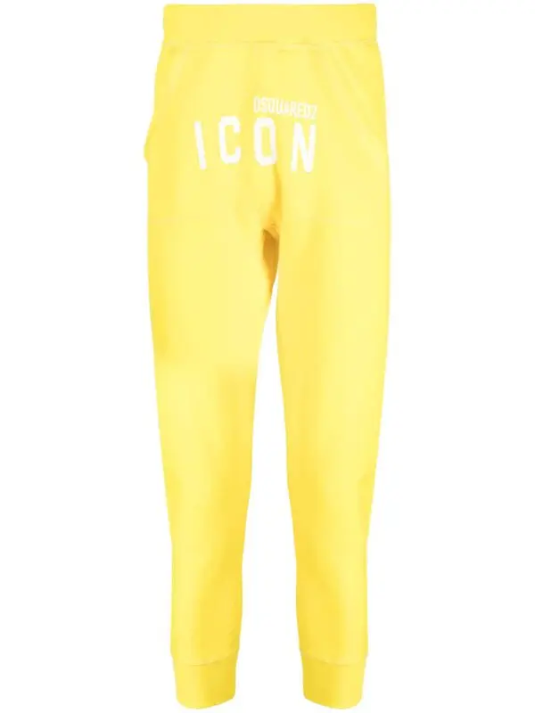 Dsquared2 Icon-print Track Pants - Yellow