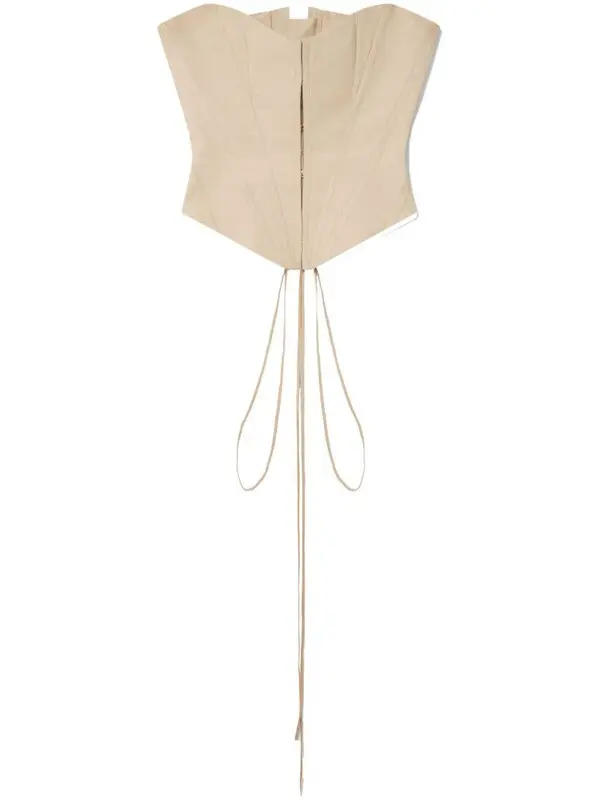Stella McCartney Panelled Corset-style Top - Neutrals