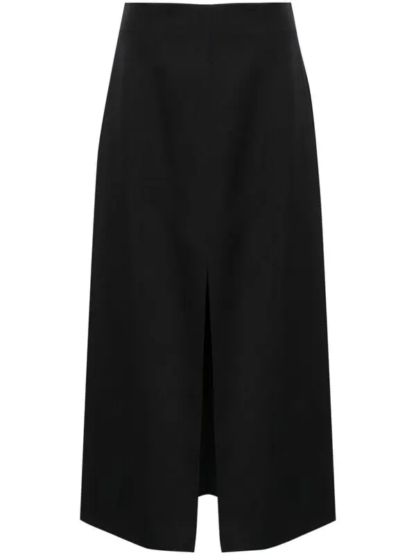 Golden Goose A-line Virgin Wool Midi Skirt