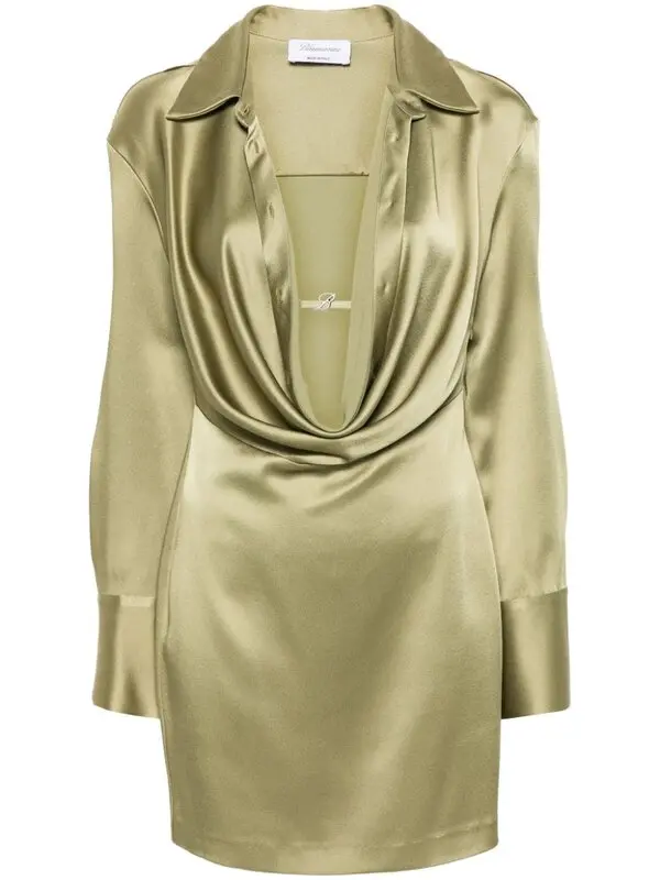 Blumarine Satin Mini Dress