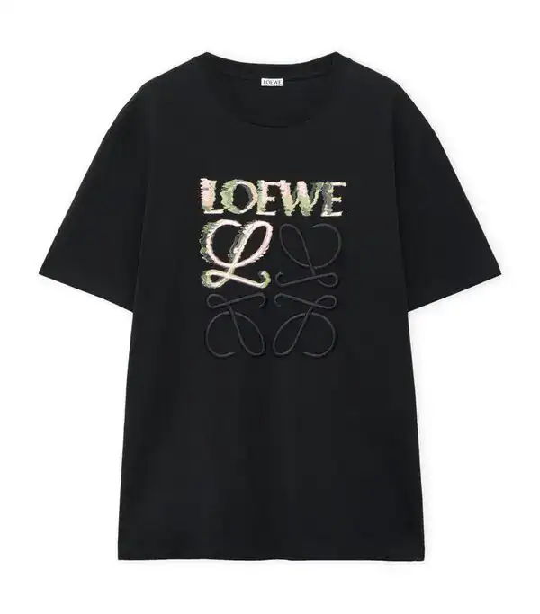 Loewe Glitch Anagram T-Shirt - Black | Editorialist