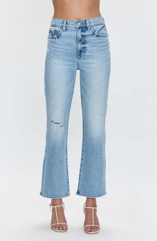 PISTOLA Ally High-waist Crop Bootcut Jeans - Scholar Distressed