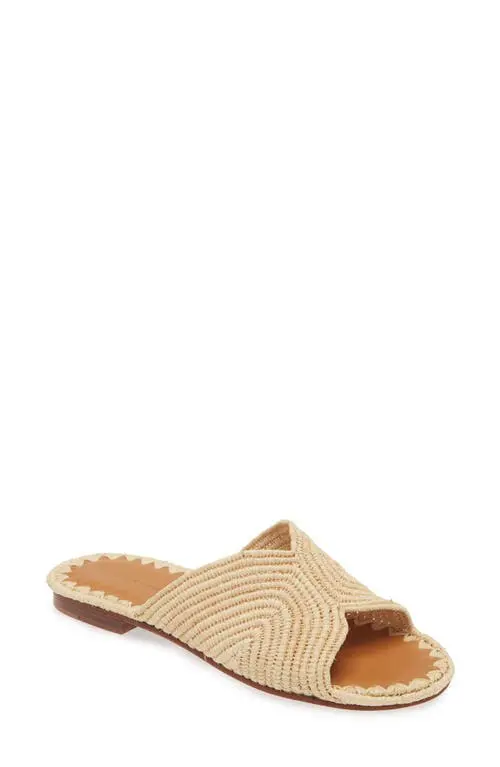 Carrie Forbes Salon Raffia Sandals - Natural