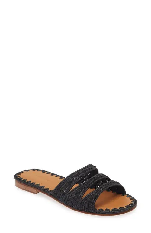 Carrie Forbes Symm Raffia Slide Sandal