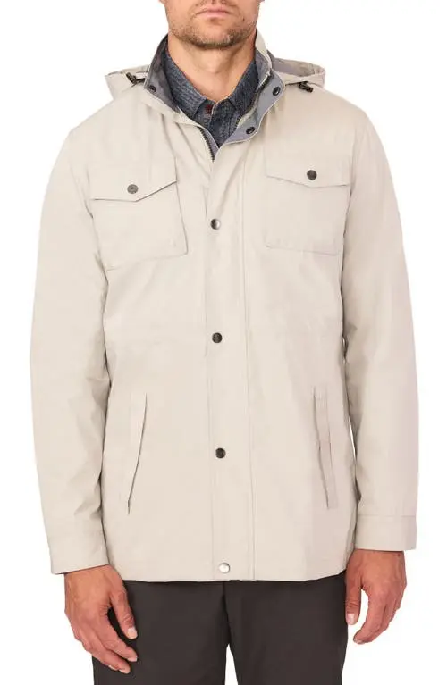 Rainforest Water Resistant Hooded Raincoat - Stone | Editorialist