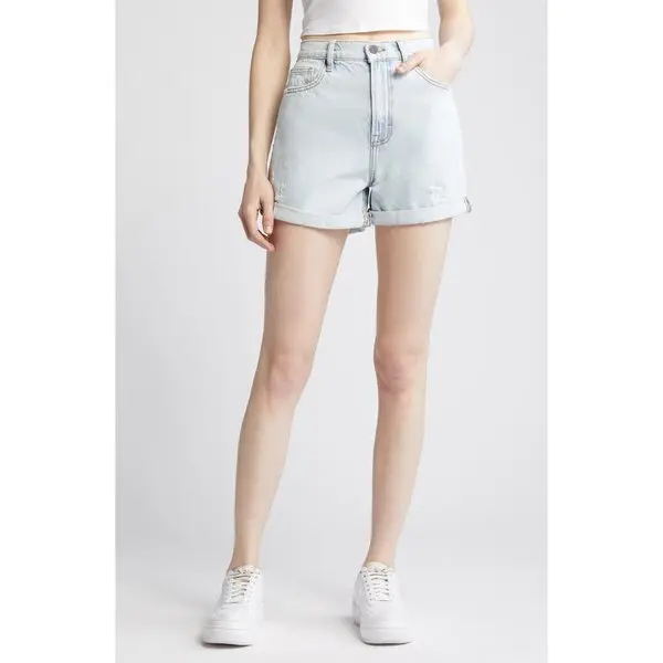HIDDEN JEANS High-waisted Denim Shorts