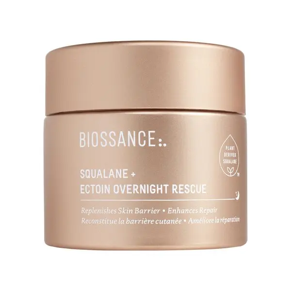 Biossance Ectoin Overnight Rescue Deep Repair Night Moisturizer + Squalane