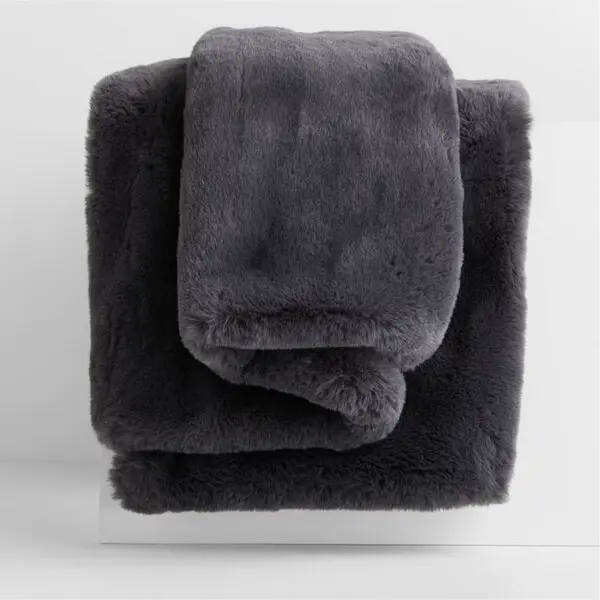 Crate & Barrel Storm Throw Blanket