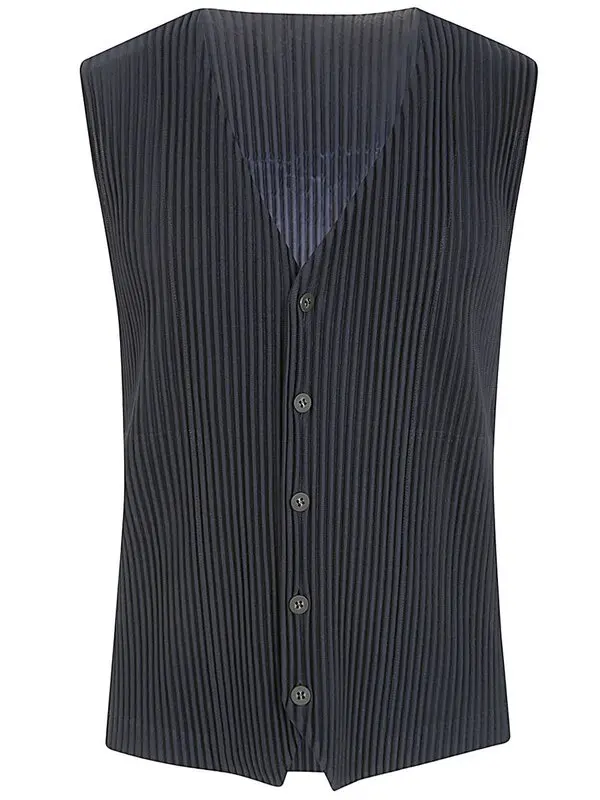 Issey Miyake Basics Vest - Blue