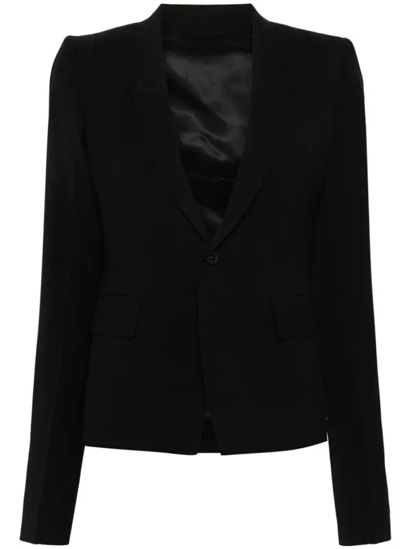 Rick Owens Wool Single-breasted Blazer