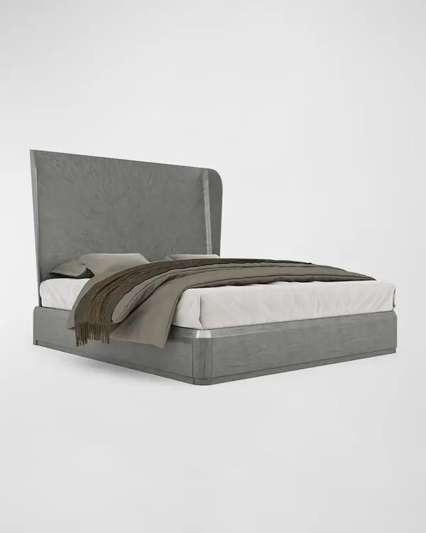 CASA ISPIRATA Continental King Platform Bed - Argento