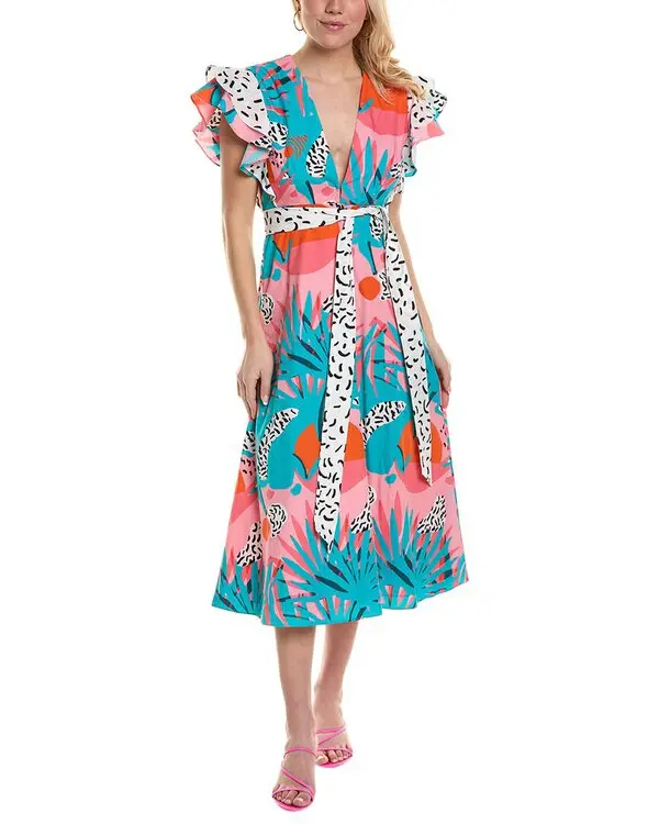 Buy GARRIE B Meghann Midi Dress - Multi At 55% Off | Editorialist
