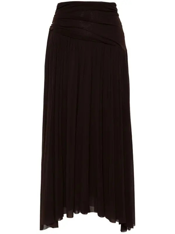 Philosophy Di Lorenzo Serafini Draped Detail Skirt - Brown