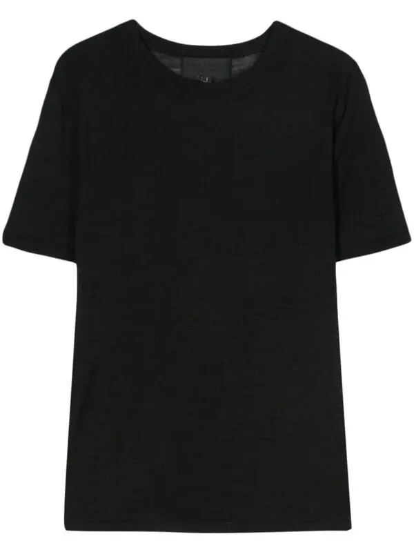 NILI LOTAN Kimena Fine-knit T-shirt - Black