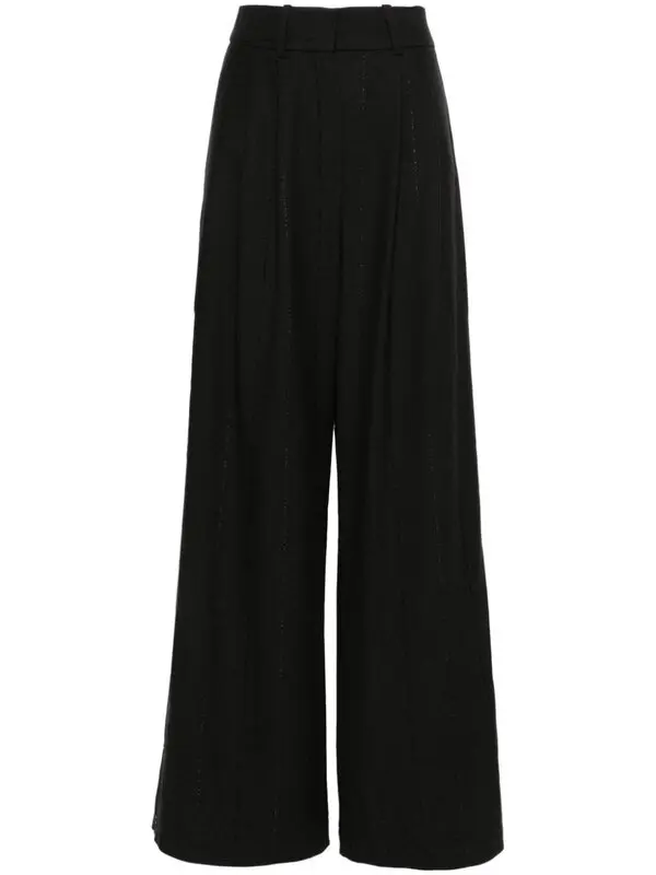 THE MANNEI Side Vented Wide-leg Trousers