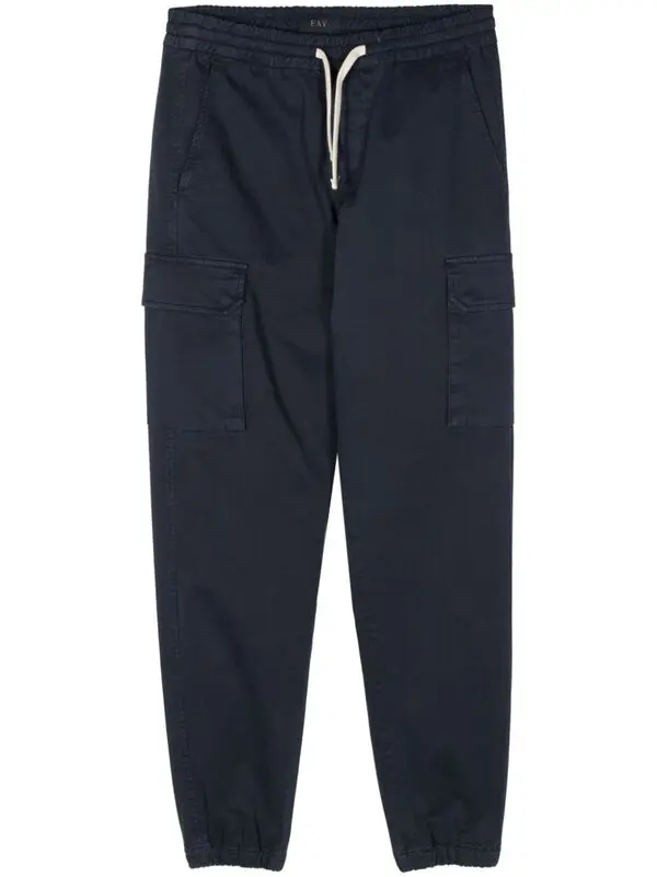 FAY Cotton Tapered Cargo Trousers