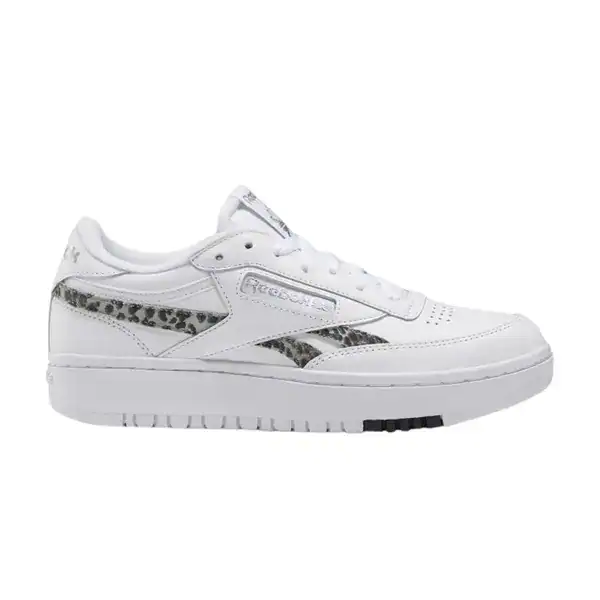 REEBOK Wmns Club C Double 'cheetah Print - White | Editorialist