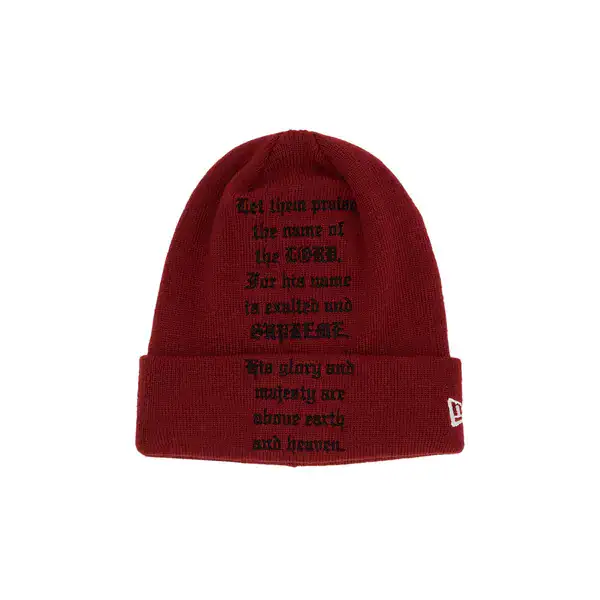 Supreme New Era Psalm Beanie かつきくん着用 【公式通販】