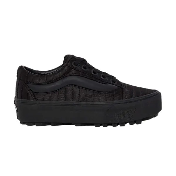 VANS Opening Ceremony X Old Skool Lug Platform Satin Quilted Sneakers