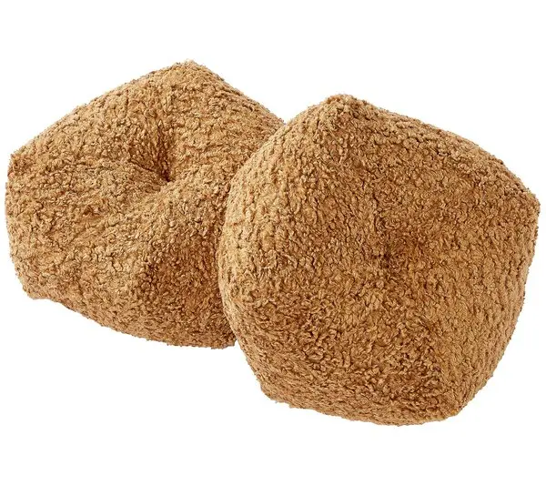 SORRA HOME Indoor 11 Inch Cozy Geo Pillow Set O F 2