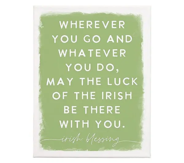 SINCERE SURROUNDINGS 17' Wherever You Go Green Wrapped Canvas