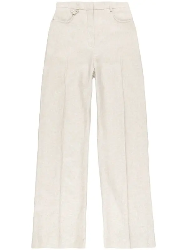 Jacquemus Sauge Flared Trousers - Neutrals