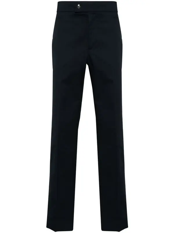 Moncler Striped-detail Tapered Trousers - Blue