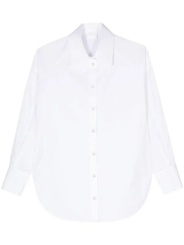 MERCI Spread-collar Poplin Shirt