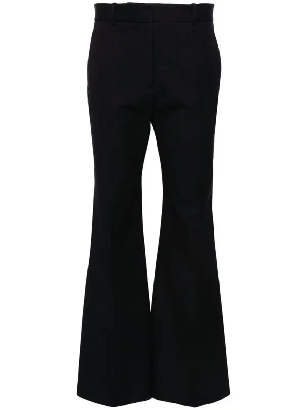 JOSEPH Tafira Mid-rise Flared Trousers - Blue