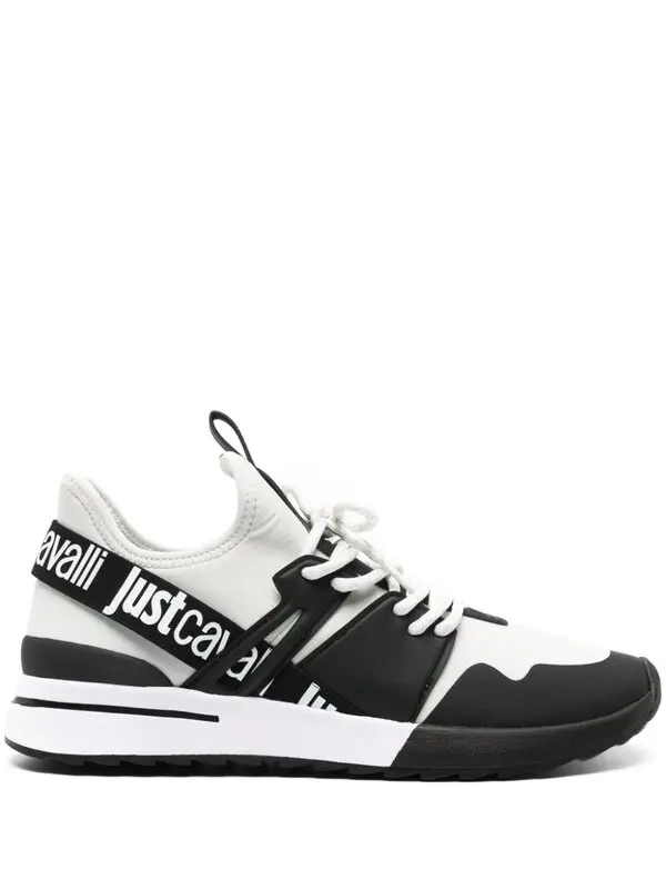 Just Cavalli Logo-strap Mesh Sneakers