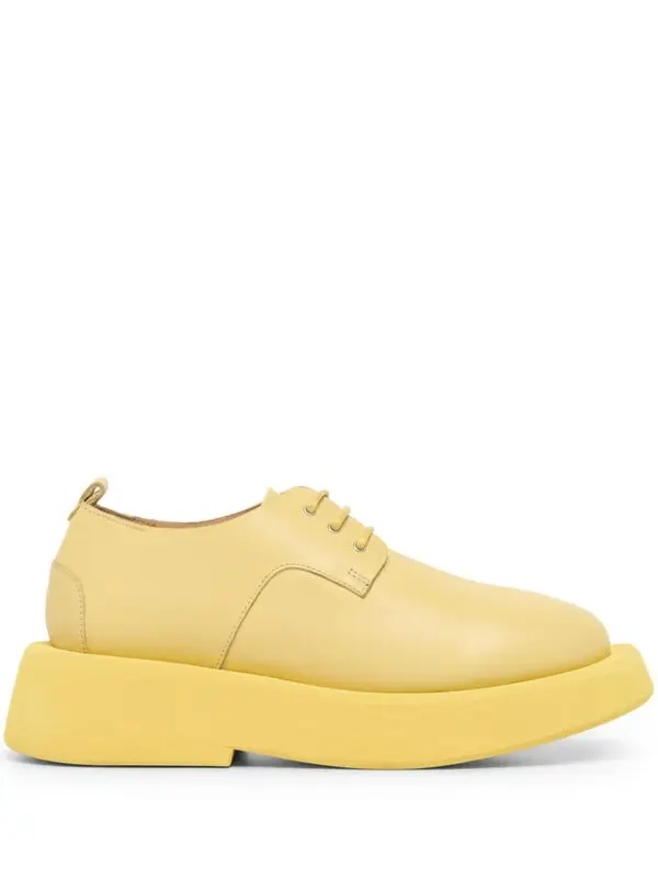 MarsèLl Chunky-Sole Derby Shoes In Yellow 50% Off Editorialist