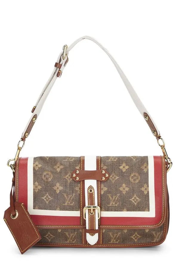 LOUIS VUITTON Monogram Tisse Porte Rayures