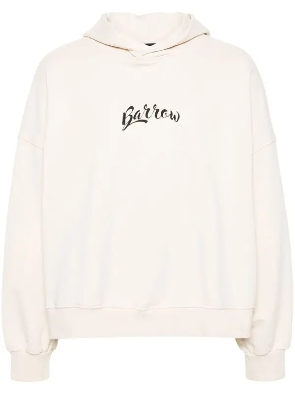 BARROW Logo-print Cotton Hoodie