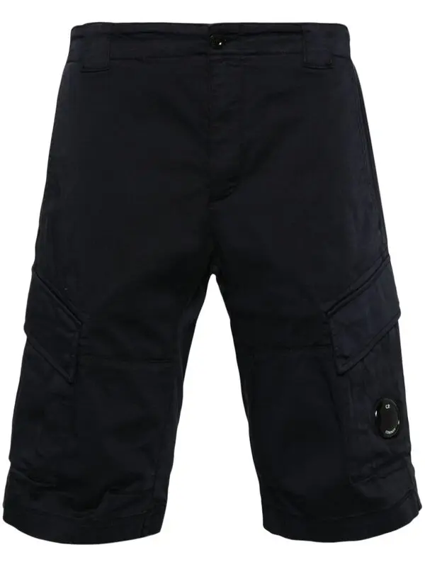 C.P. COMPANY Lens-detail Cargo Shorts - Blue