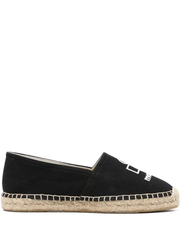 Isabel Marant Canae Logo Espadrilles - Black