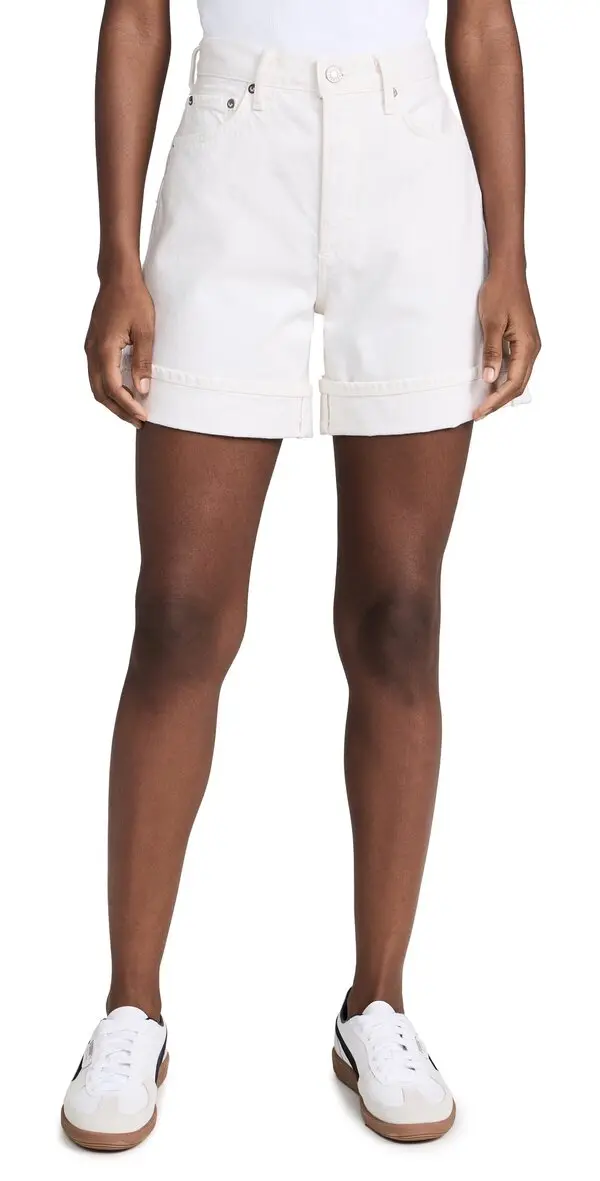 AGOLDE Dame High-rise Denim Shorts - Fortune Cookie