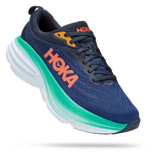 Buy Hoka Bondi 8 Running Shoes D/wide Width In Outer Space / Bellwether ...