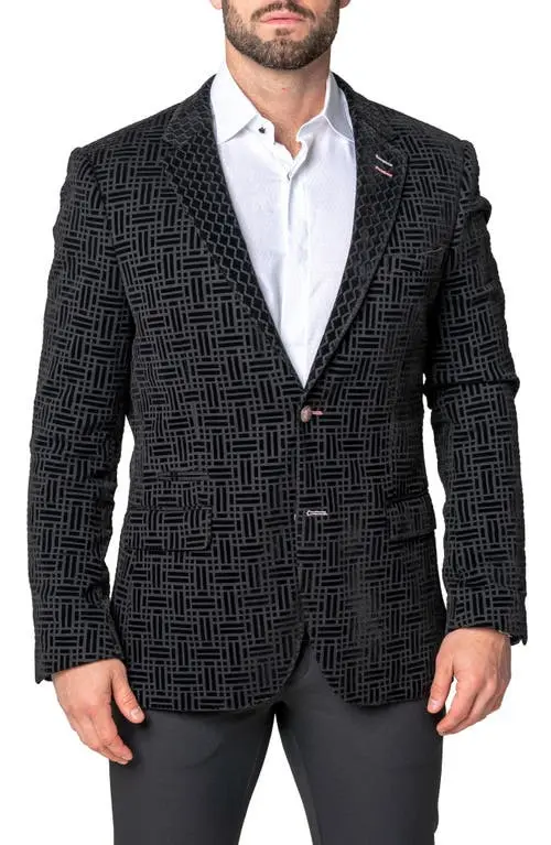 MACEOO Socrates Shadow Sport Coat - Black