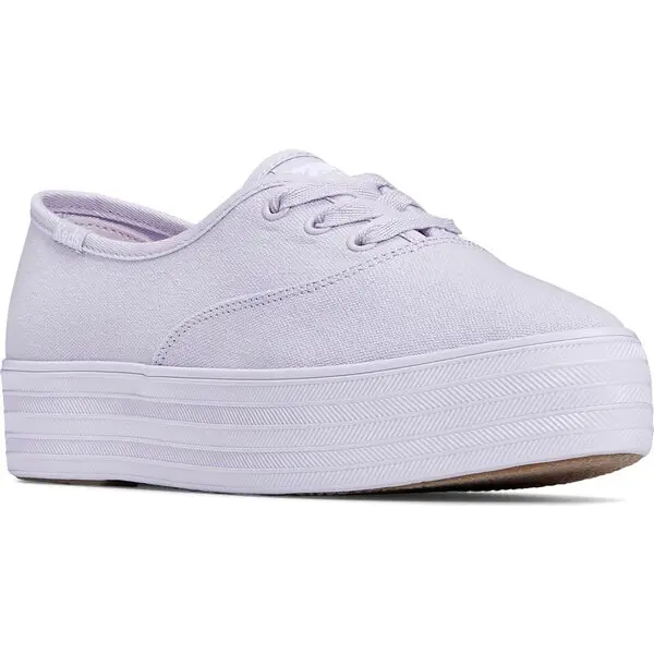 KEDS® Point Platform Sneakers - Light/pastel Purple Canvas