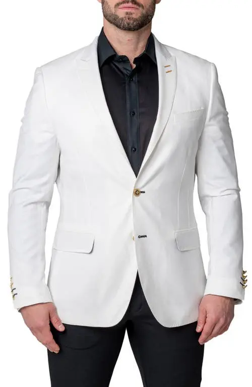 MACEOO Descartes Classic Sport Coat - White