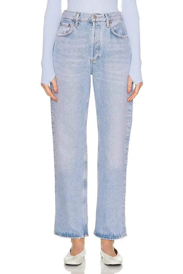 AGOLDE Fran Low Slung Easy Straight Jeans