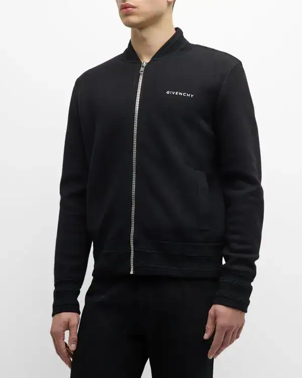 Givenchy 4g Knit Varsity Jacket - Black | Editorialist