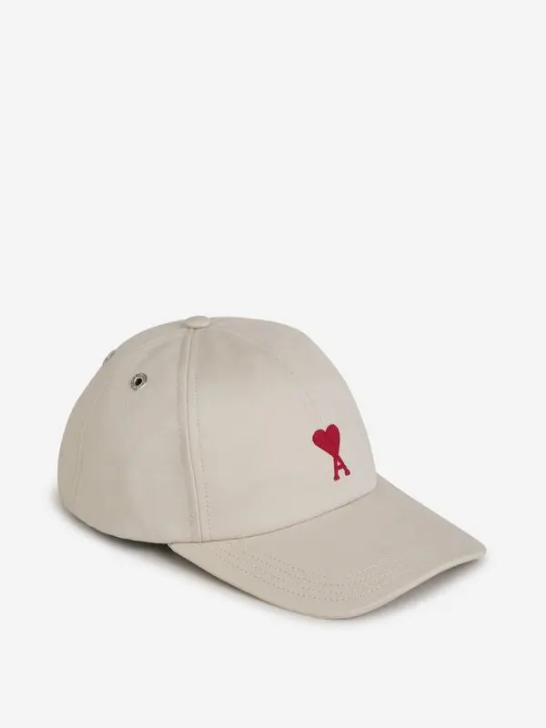 Buy Ami Paris Logo Cotton Cap - Crema At 33% Off | Editorialist