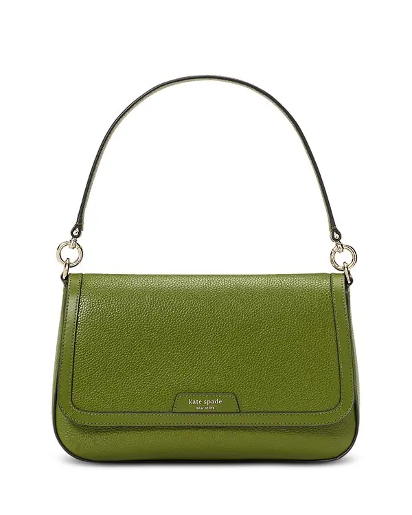 Kate Spade New York Hudson Pebbled Leather Shoulder Bag - Jungle Vine