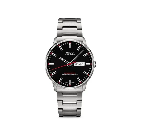 MIDO Commander Chronometer 40mm Watch - Black/silver