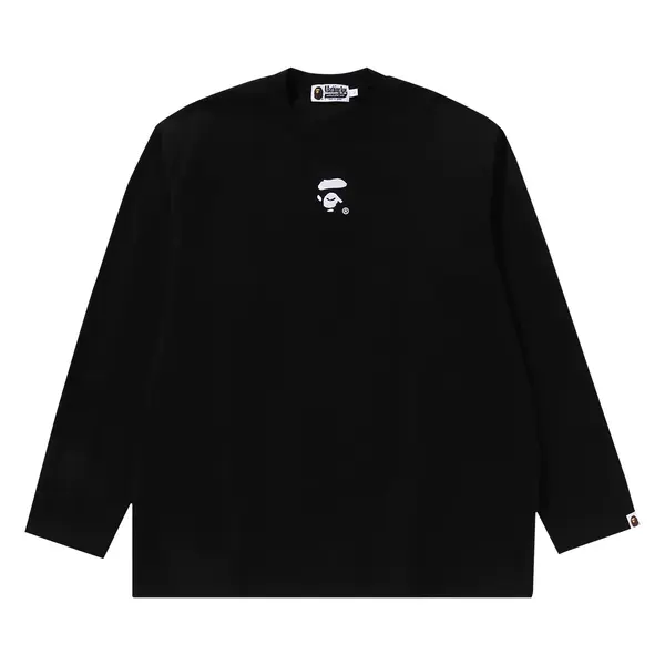 BAPE Ape Face Long-sleeve Tee - Black