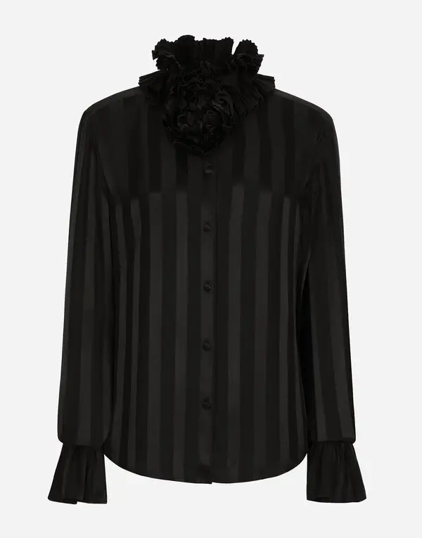 Dolce & Gabbana Silk Jacquard Shirt