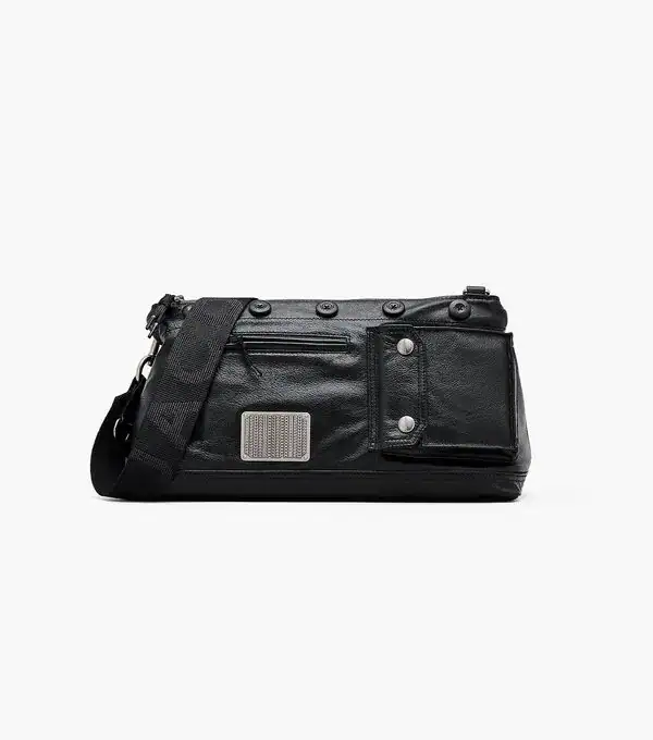 Marc Jacobs The Leather Cargo Bag - Black | Editorialist