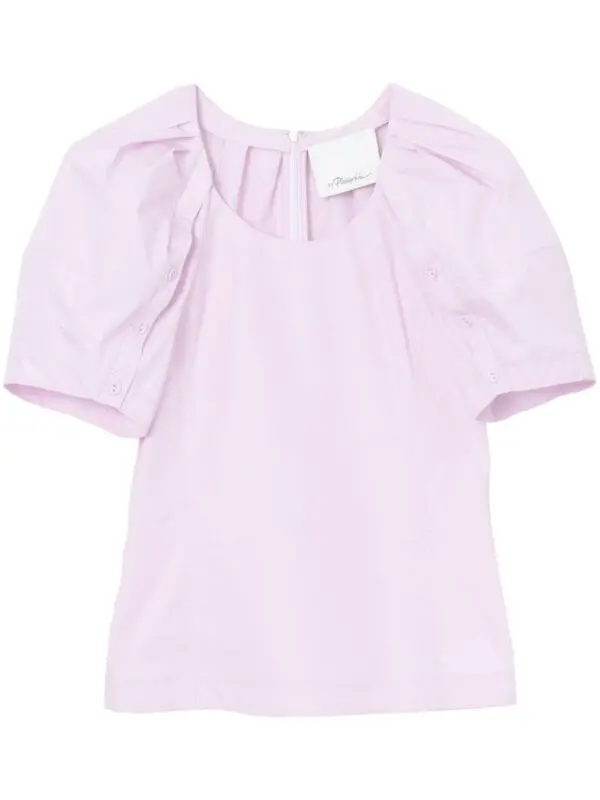 3.1 Phillip Lim Puff-sleeve Top - Purple
